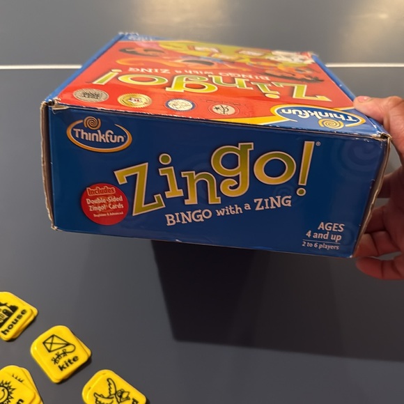 Thinkfun | Toys | Think Zingo Bingo With A Zing Game Board Game 4yrs So ...
